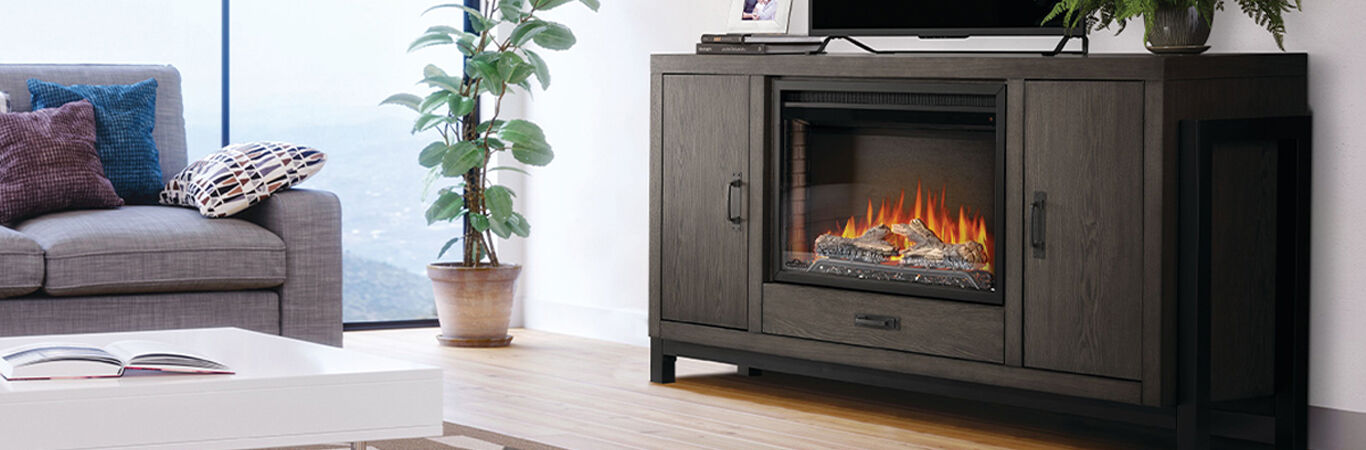 Free-Standing Electric Fireplaces | Woodland Direct